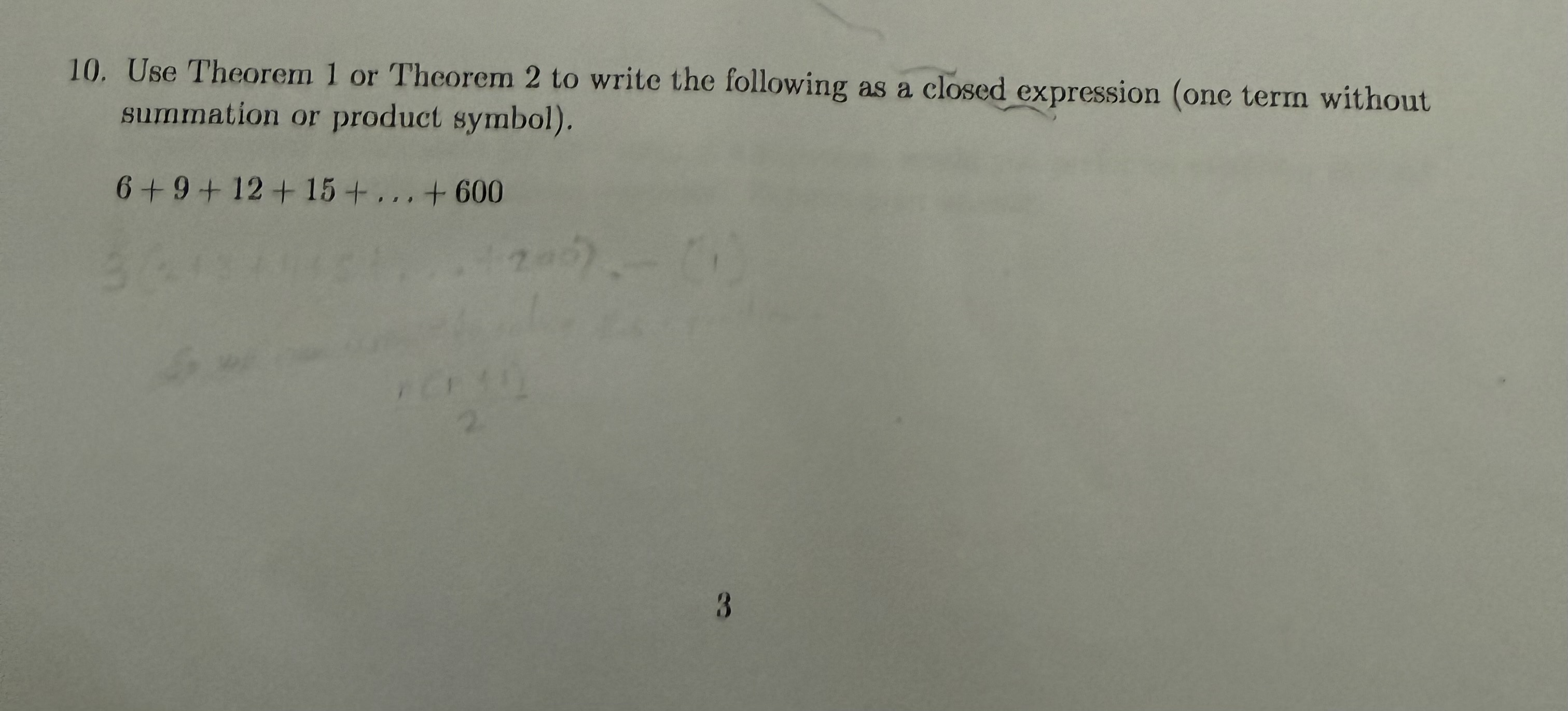 Solved Use Theorem 1 or ﻿Theorem 2 to ﻿write the following | Chegg.com