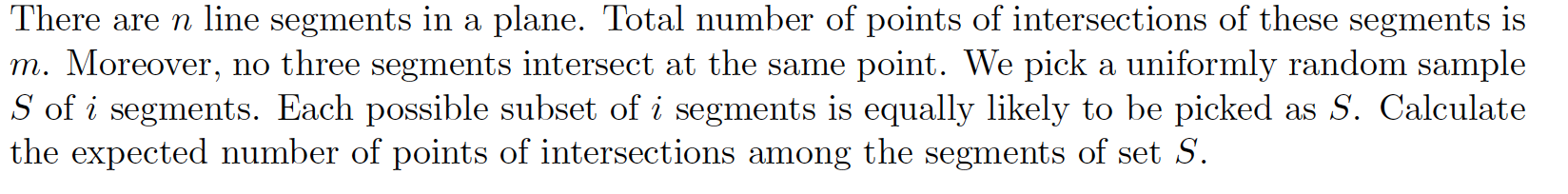 Solved There are n line segments in a plane. Total number of | Chegg.com