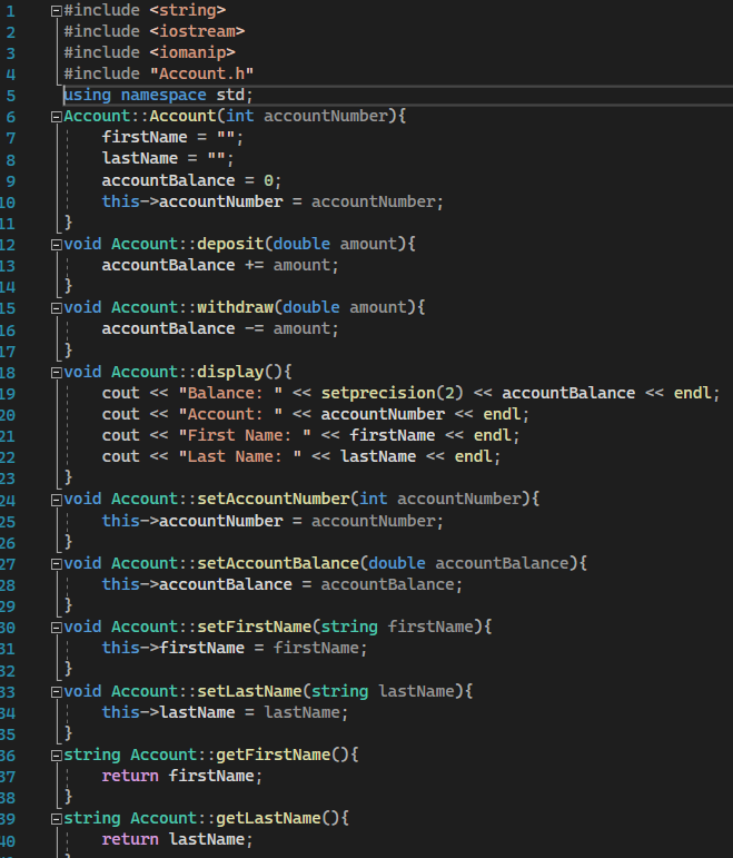 Solved This program extends the previous Accounts program. | Chegg.com