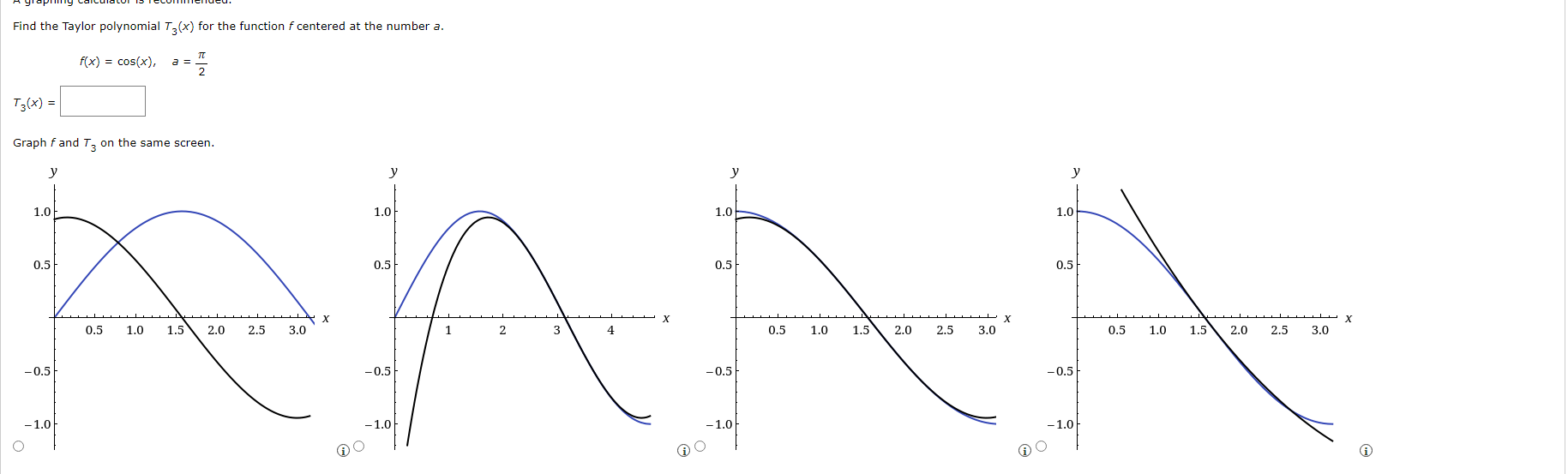 Solved Find the Taylor polynomial T3(x) for the function f | Chegg.com