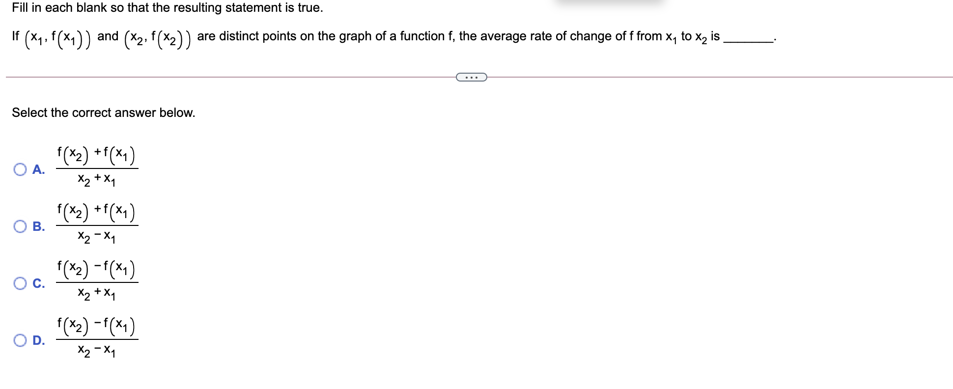 Solved Fill in each blank so that the resulting statement is | Chegg.com