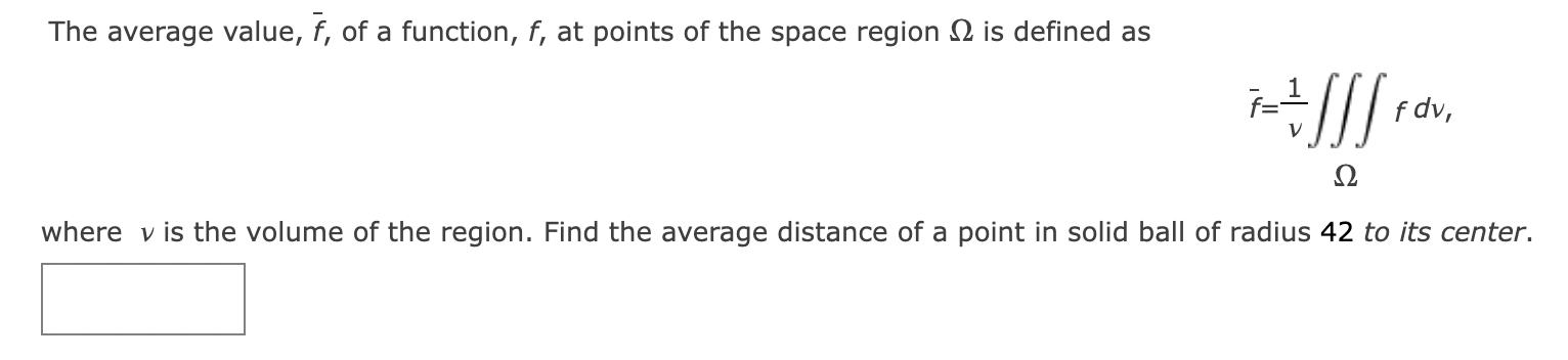 Solved The average value, fˉ, of a function, f, at points of | Chegg.com