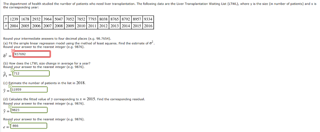Solved The department of health studied the number of | Chegg.com
