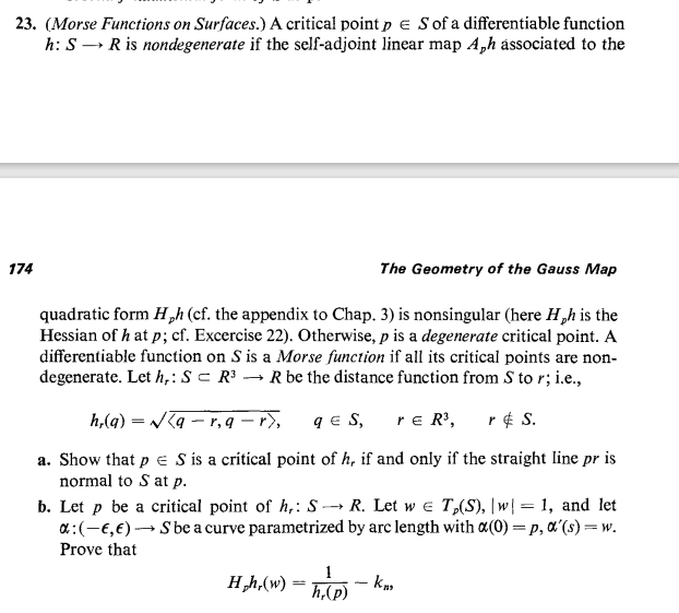 3. (Morse Functions on Surfaces.) A critical point | Chegg.com