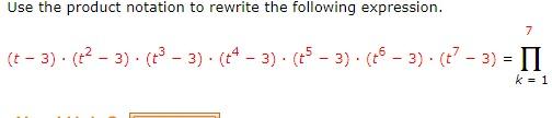 Solved Use the product notation to rewrite the following | Chegg.com