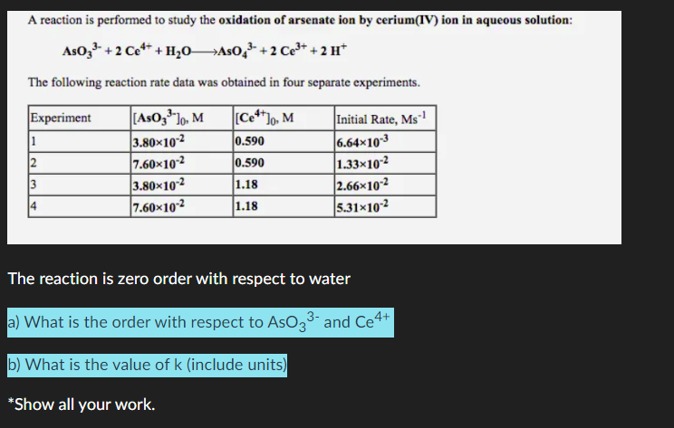 Solved \\[ \\mathrm{AsO}_{3}{ }^{3-}+2 | Chegg.com