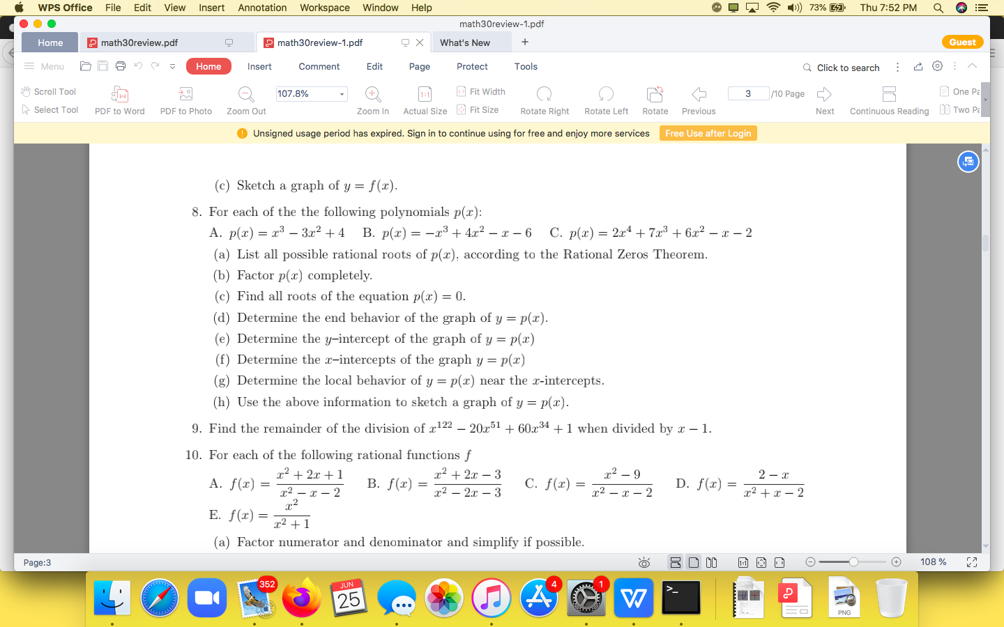 Solved WPS Office File Edit View Insert Annotation Workspace | Chegg.com