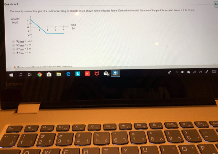 Solved Question 6 0: 4 s The velocity versus time plot of a | Chegg.com