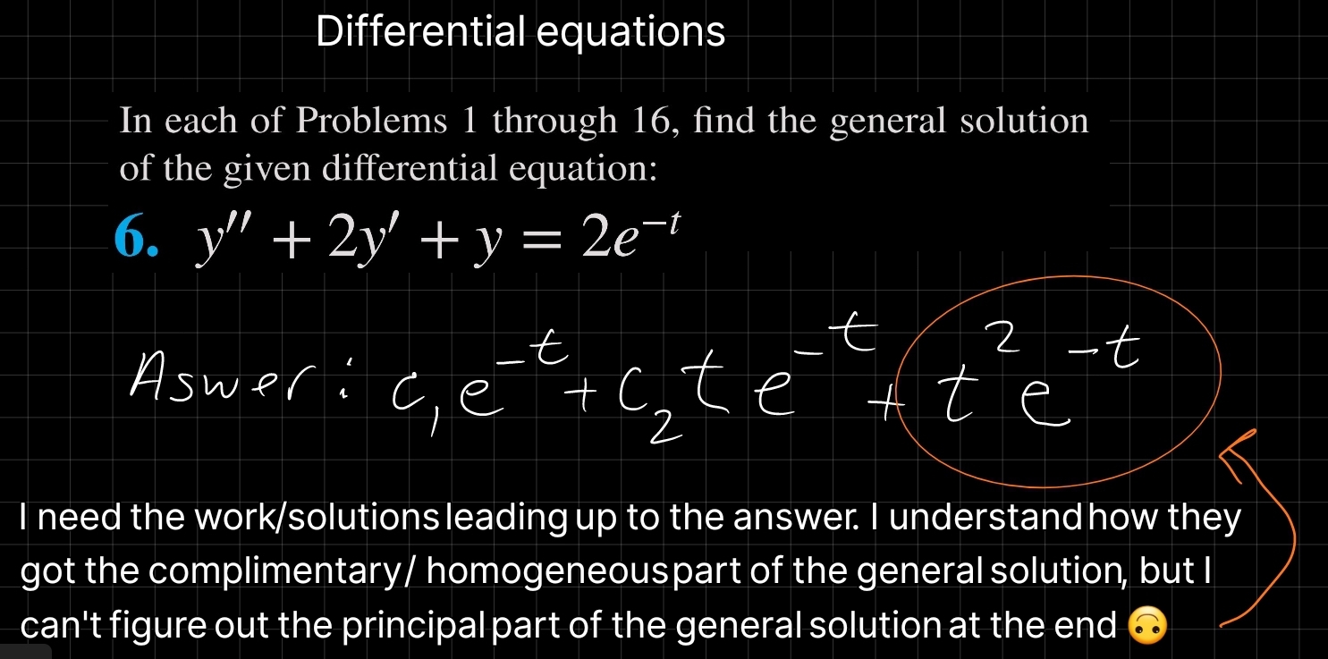 Solved Differential equations In each of Problems 1 through | Chegg.com