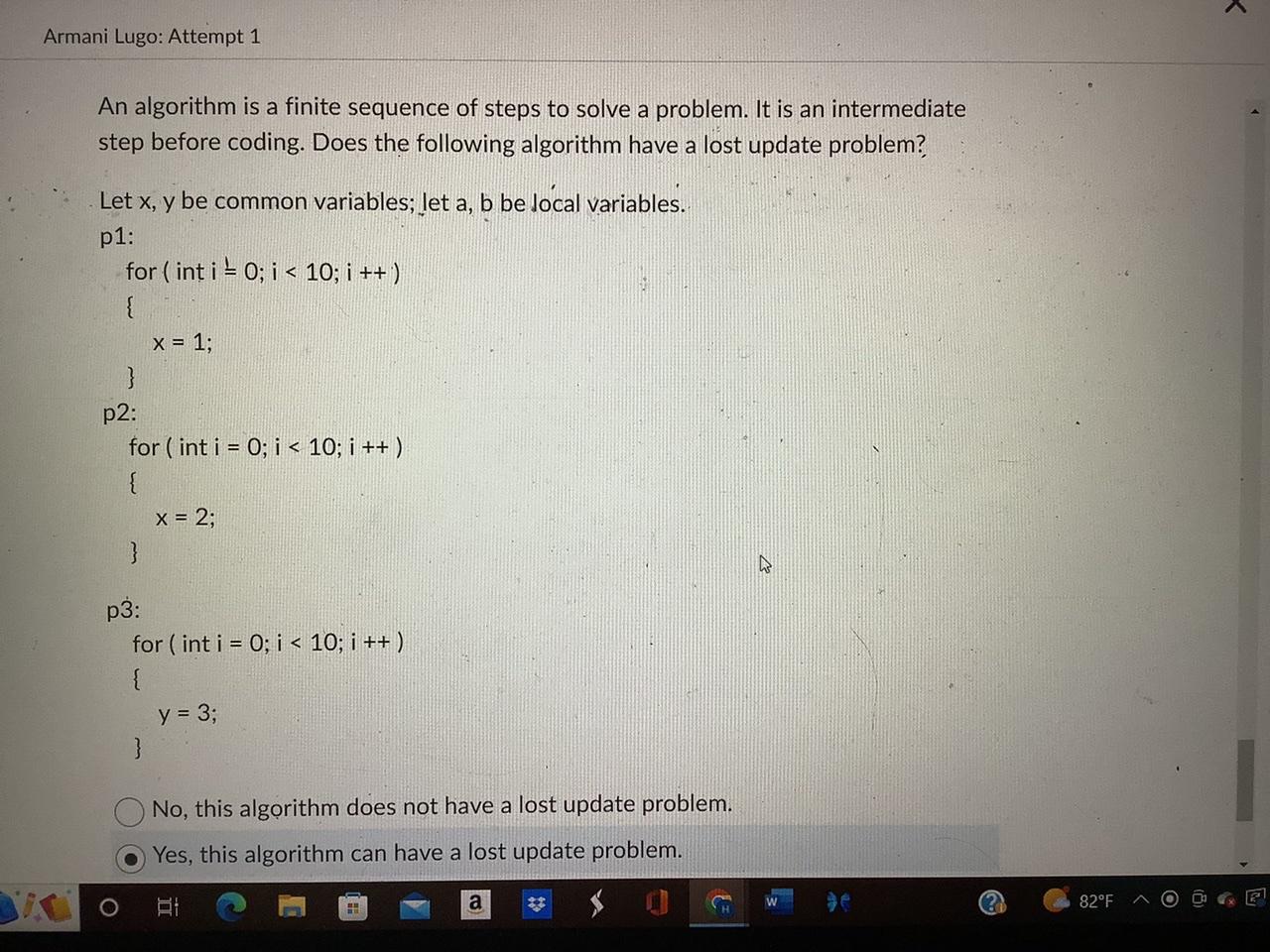 Solved An Algorithm Is A Finite Sequence Of Steps To Solve A 