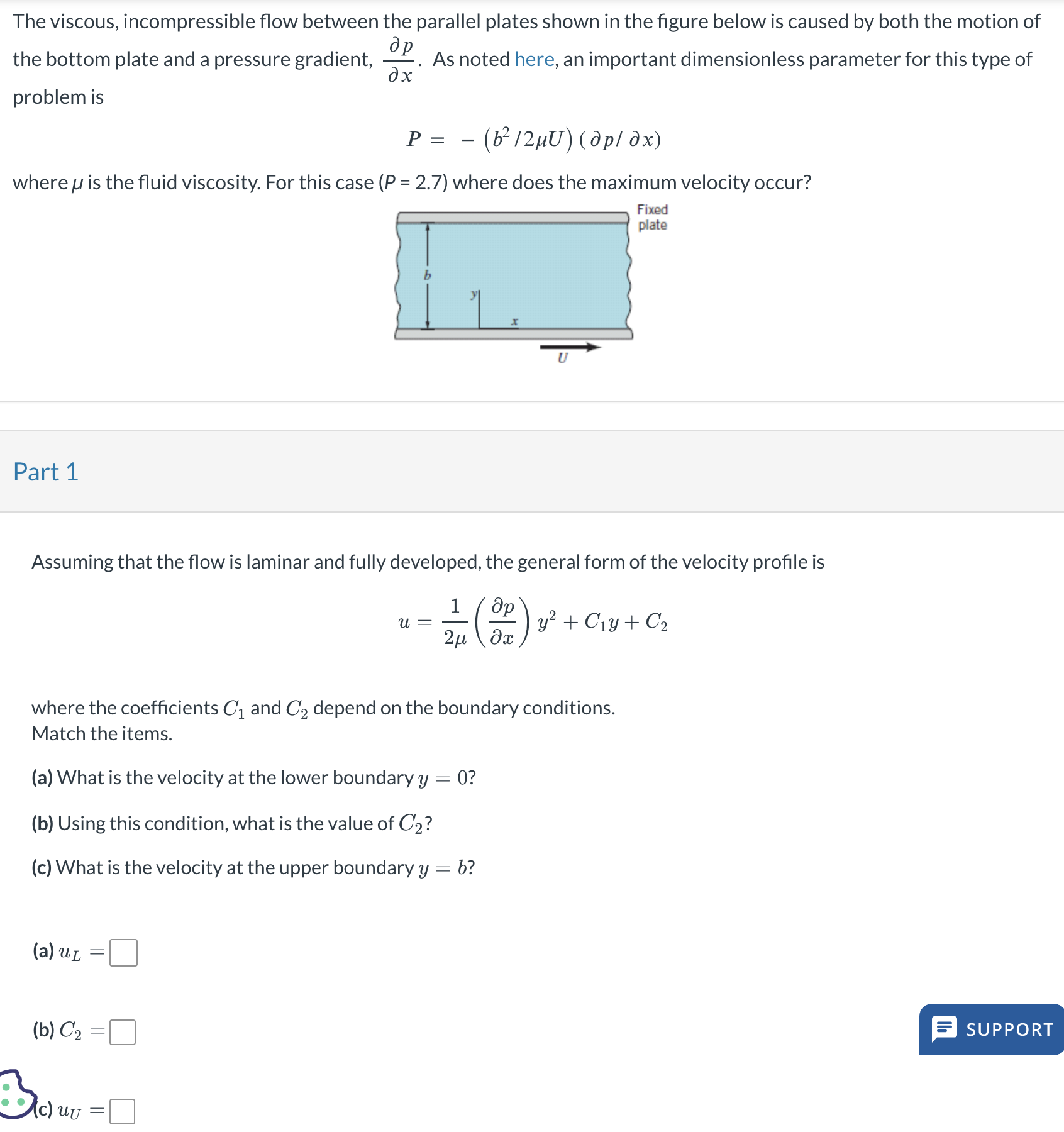 Solved The Viscous Incompressible Flow Between The Parallel 