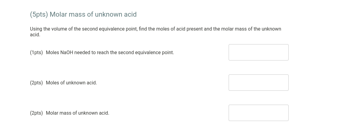 Data And Report Submission - Determination of Molar | Chegg.com