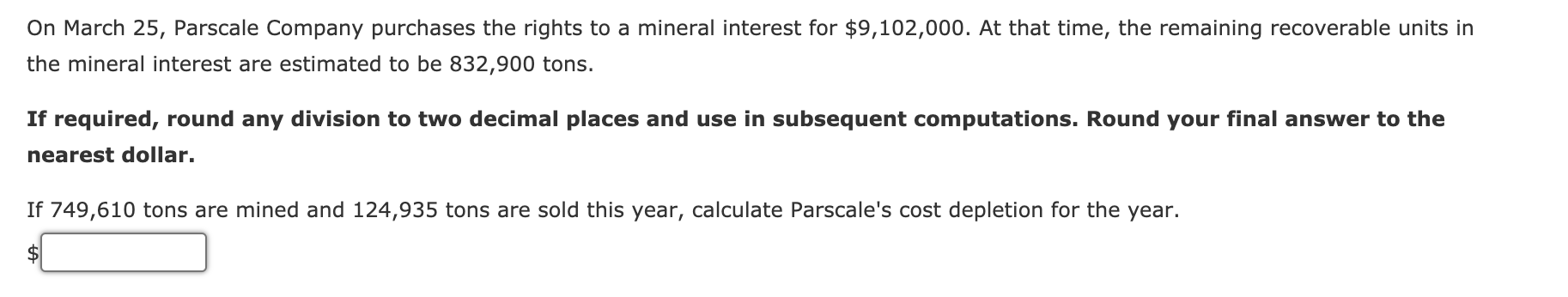 Solved On March 25, Parscale Company purchases the rights to | Chegg.com