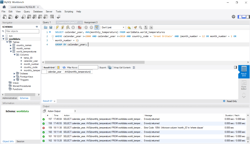 Solved What is the average winter temperature per year for | Chegg.com
