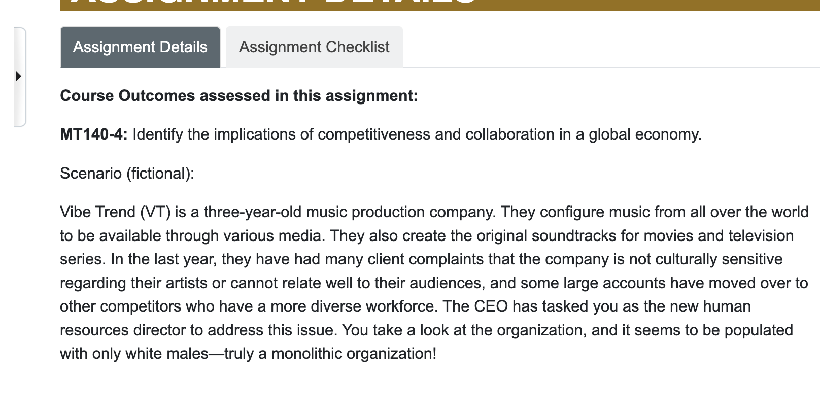 Solved Course Outcomes assessed in this assignment: MT140-4: | Chegg.com