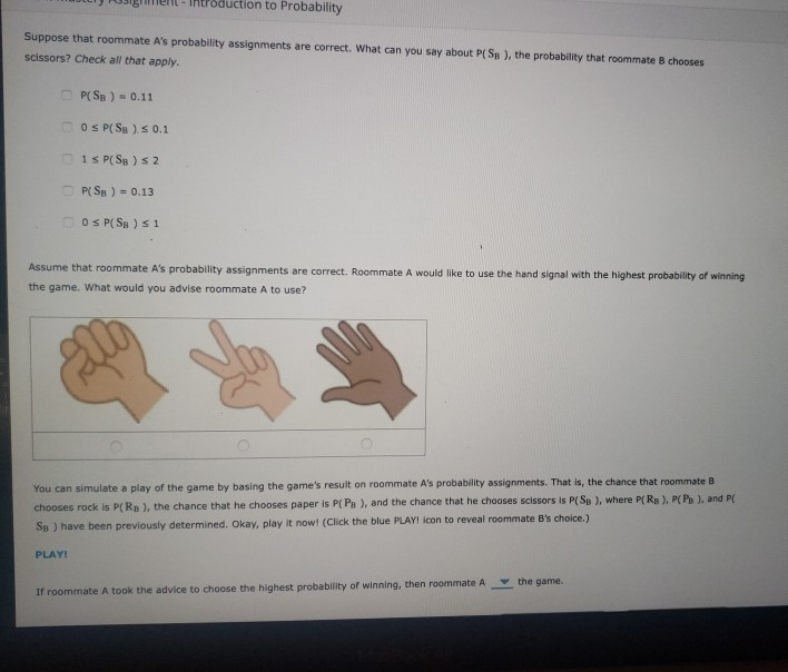 Solved 3. Rock-paper-scissors # 2 A common way for two | Chegg.com
