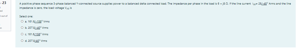 Solved 20 In a negative sequence three-phase system, the | Chegg.com