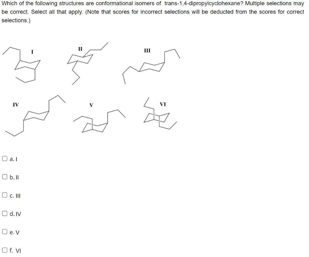 Solved Which of the following structures are conformational | Chegg.com