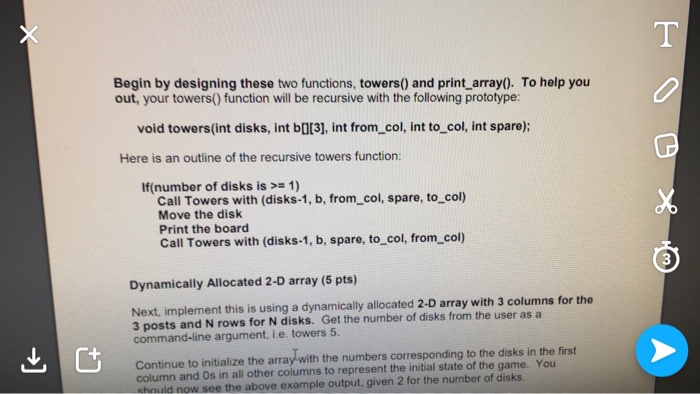 Solved Statically Allocated 2 D Array 5 Pts First You Can 9624