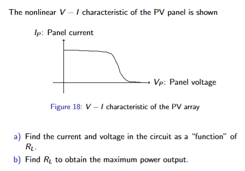Solved A photovoltaic (PV) array is connected to a load RL | Chegg.com
