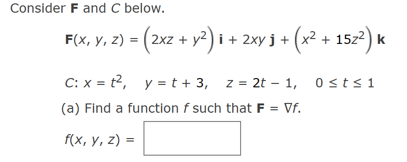 Solved Consider F ﻿and C | Chegg.com