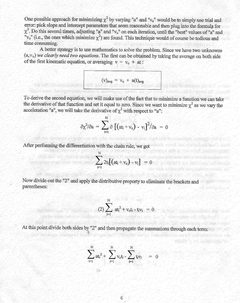 Physics Laboratory Exercise Data Analysis with Curve | Chegg.com