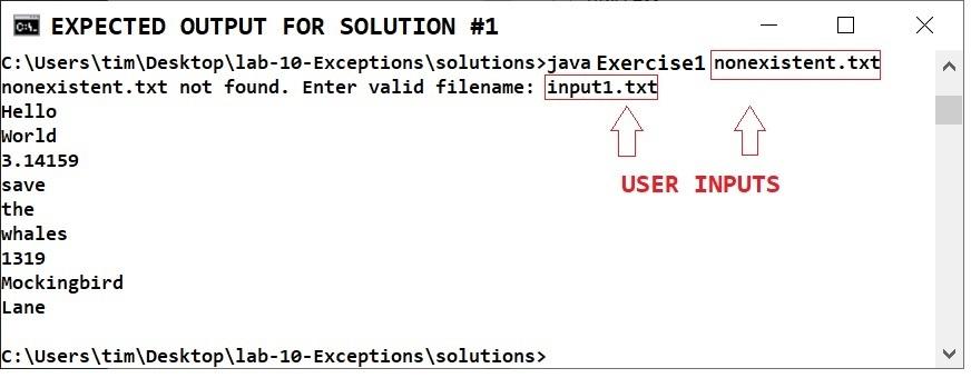 Solved Practice with Exception Handling For each problem, | Chegg.com