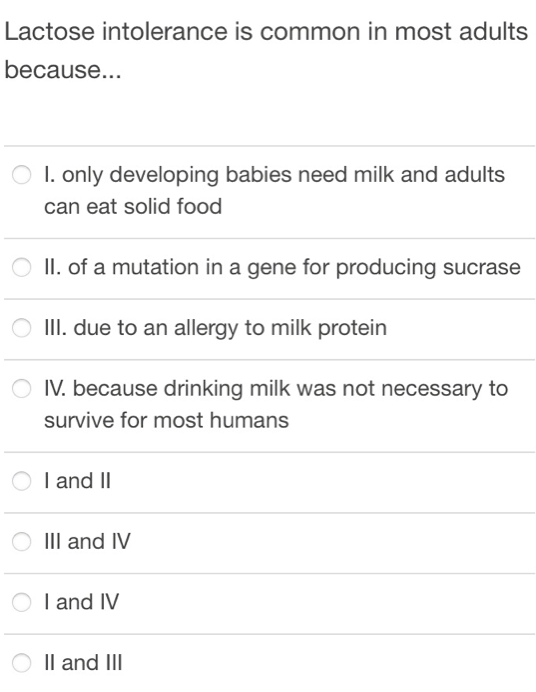 Solved Lactose intolerance is common in most adults | Chegg.com