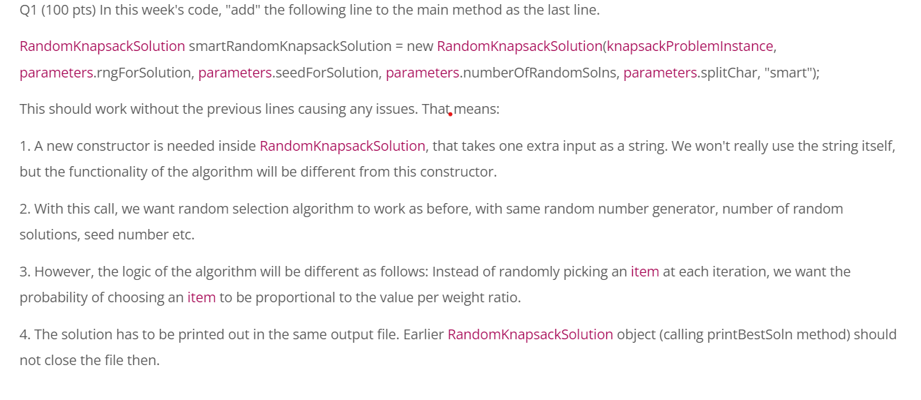 Solved package algorithm; import model.*; import | Chegg.com
