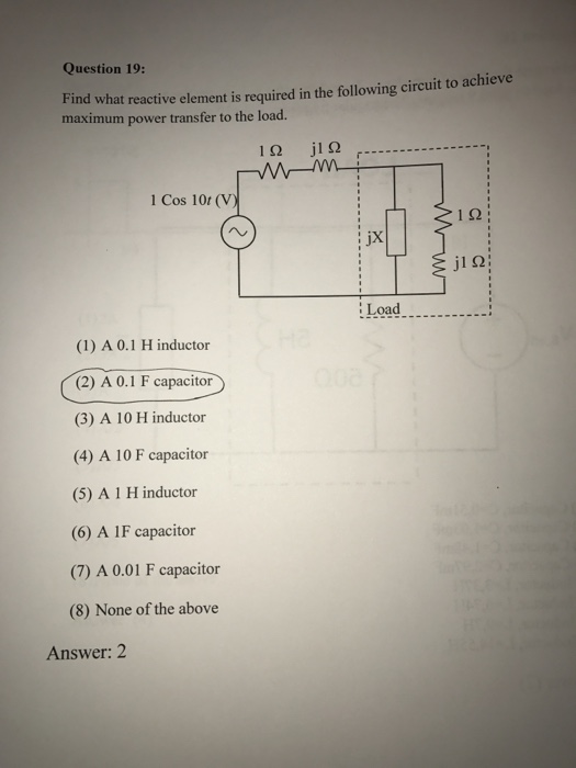Solved Find what reactive element is required in the | Chegg.com