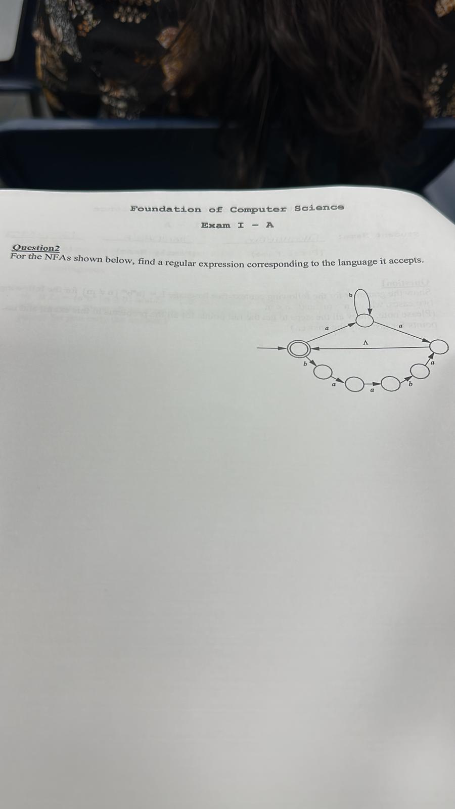 Solved Question2 For the NF As shown below, find a regular | Chegg.com