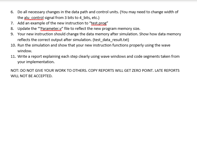 1. Download the 16-bit RISC processor Verilog | Chegg.com