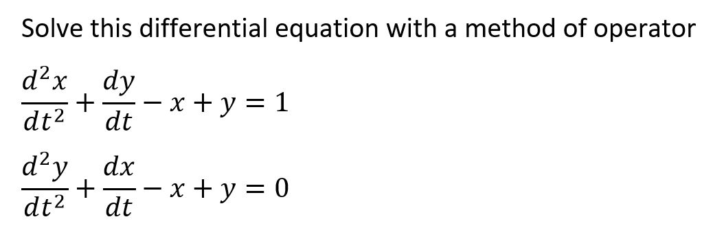 Solved Solve this differential equation with a method of | Chegg.com