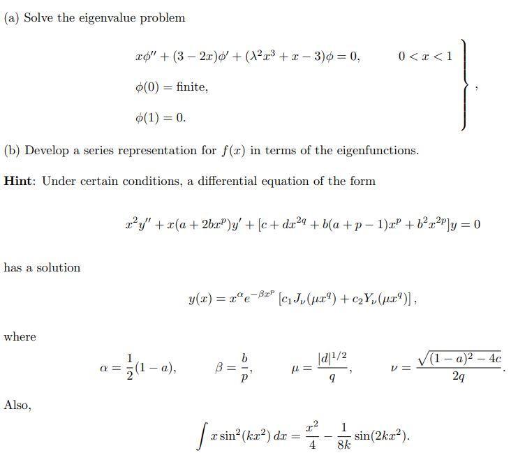 Solved I need the solution with the detailed steps for the | Chegg.com