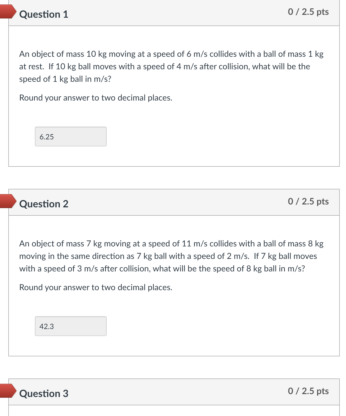 Solved An object of mass 10 kg moving at a speed of 6 m/s | Chegg.com