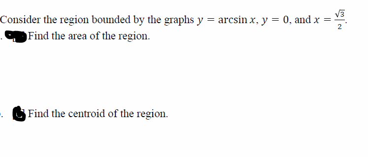 Solved V3 Consider the region bounded by the graphs | Chegg.com