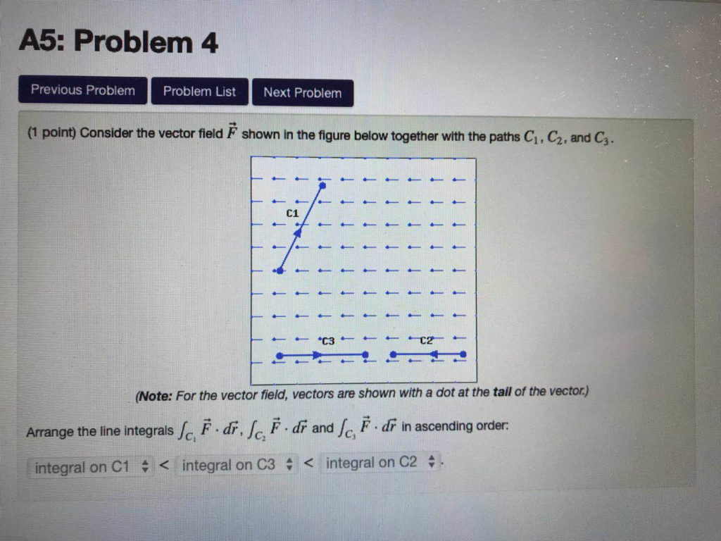 Solved A5: Problem 4 Previous Problem Problem List Next | Chegg.com