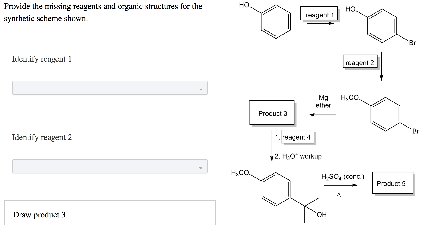 Solved НО. НО, Provide the missing reagents and organic | Chegg.com Solved НО. НО, Provide the missing reagents and organic | Chegg.com