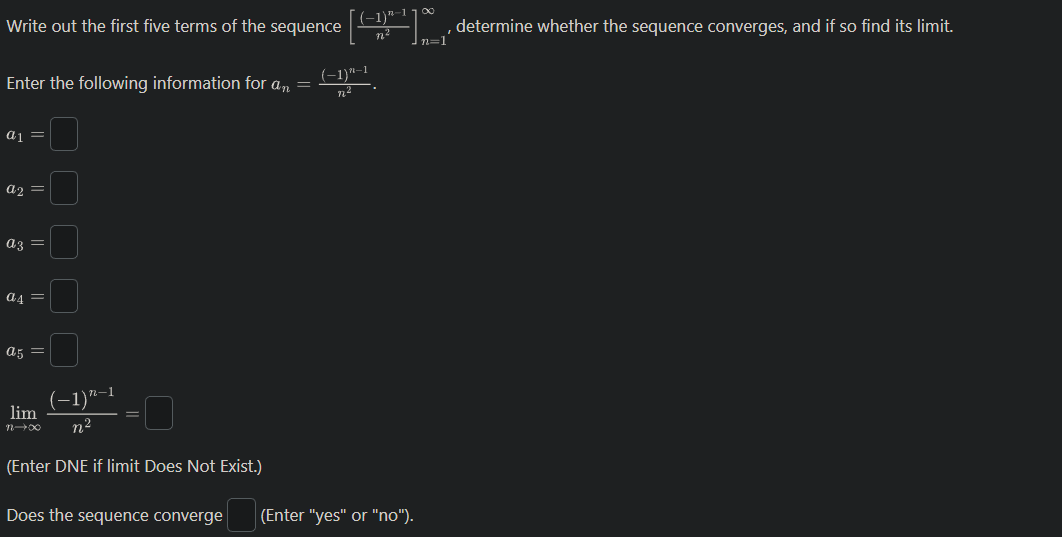 Solved Write out the first five terms of the sequence | Chegg.com