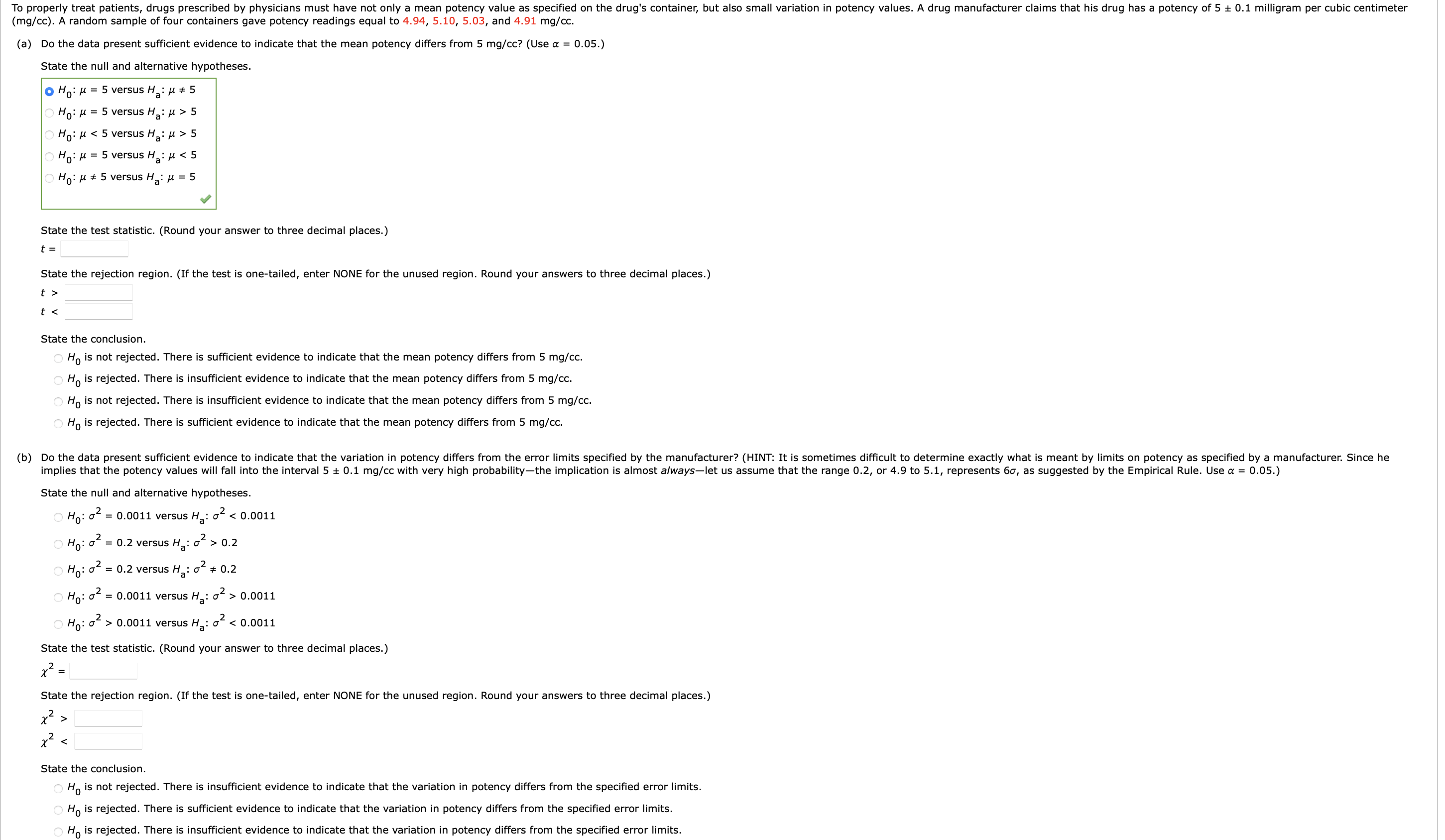 Solved H0 is not rejected. There is sufficient evidence to | Chegg.com