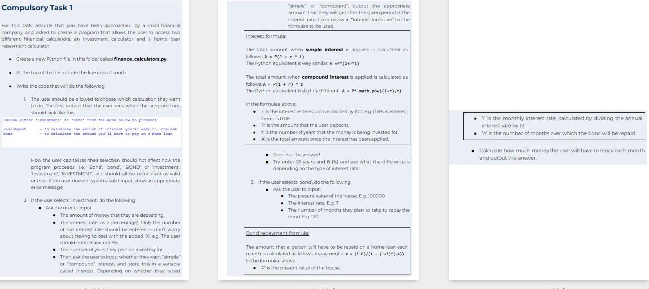 Solved Compulsory Task 1 For this task, assume that you have | Chegg.com