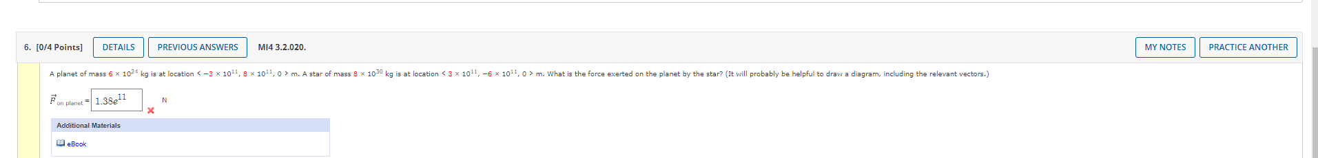 Solved Fon planet =N | Chegg.com
