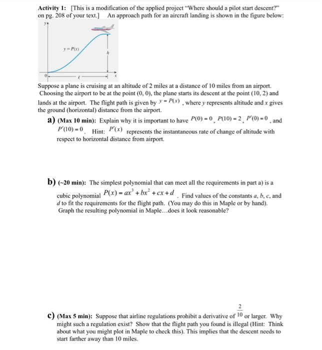 Solved Activity 1: [This is a modification of the applied | Chegg.com