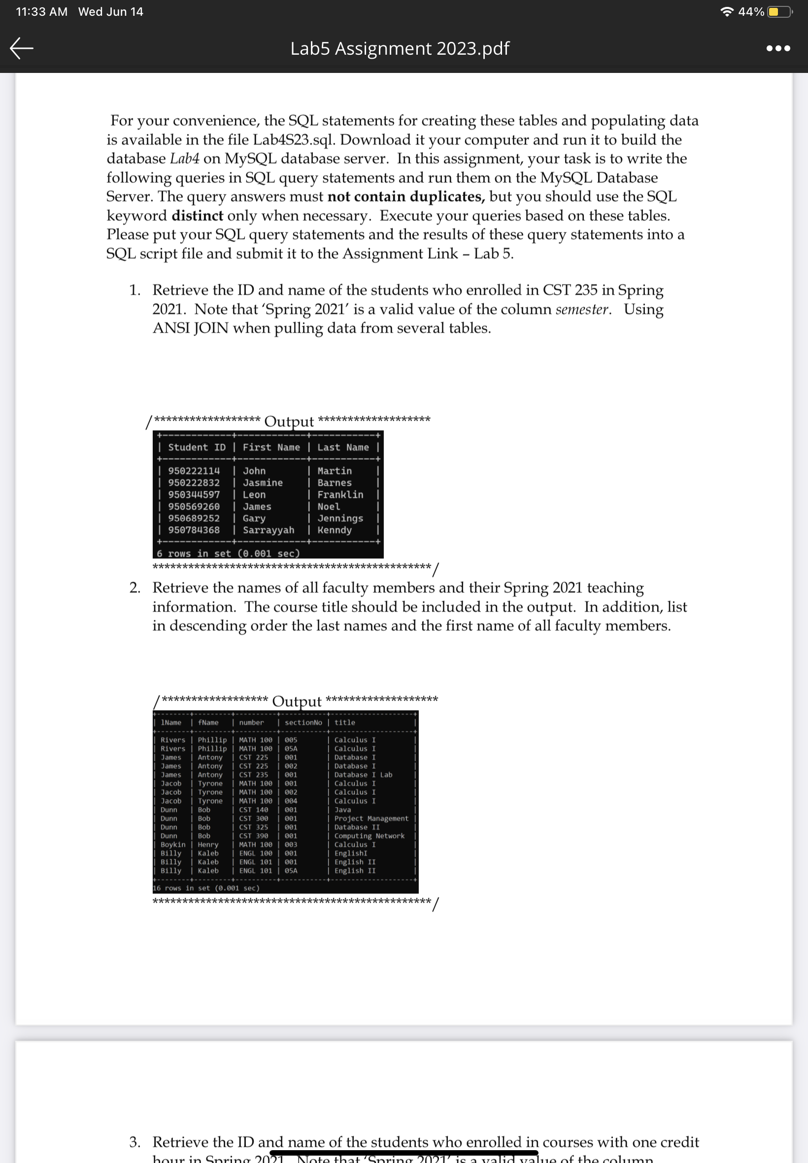 For Your Convenience The Sql Statements For Creating 
