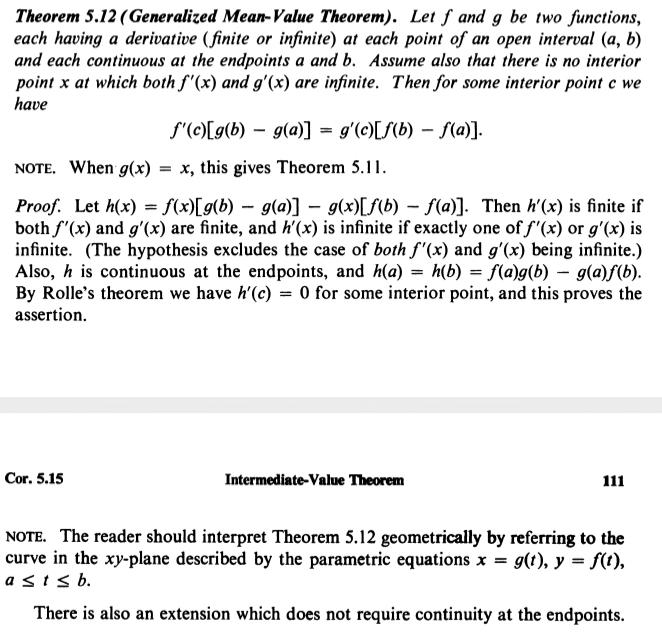 Solved 3. (20 points) Use the Generalized Mean Value Theorem | Chegg ...