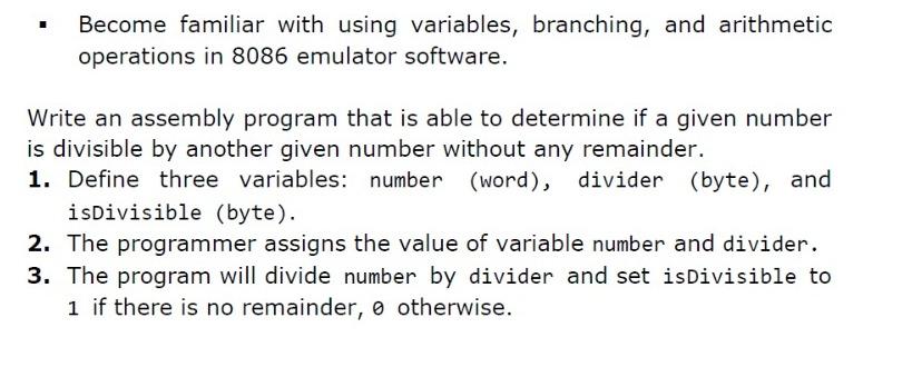 Solved Become familiar with using variables, branching, and | Chegg.com
