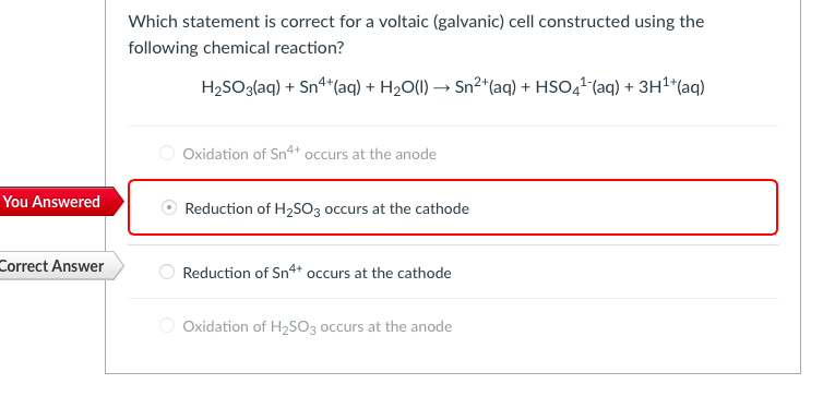 Solved Consider a voltaic cell with a zinc electrode | Chegg.com