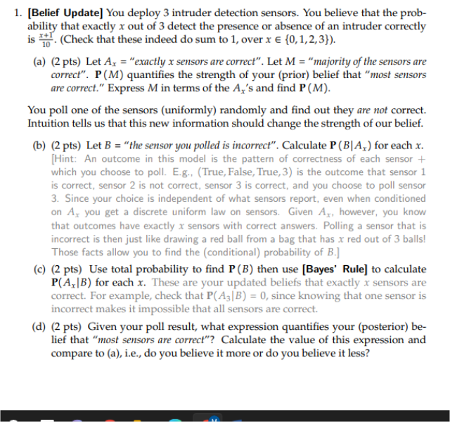 Solved ability that exactly x out of 3 detect the presence | Chegg.com