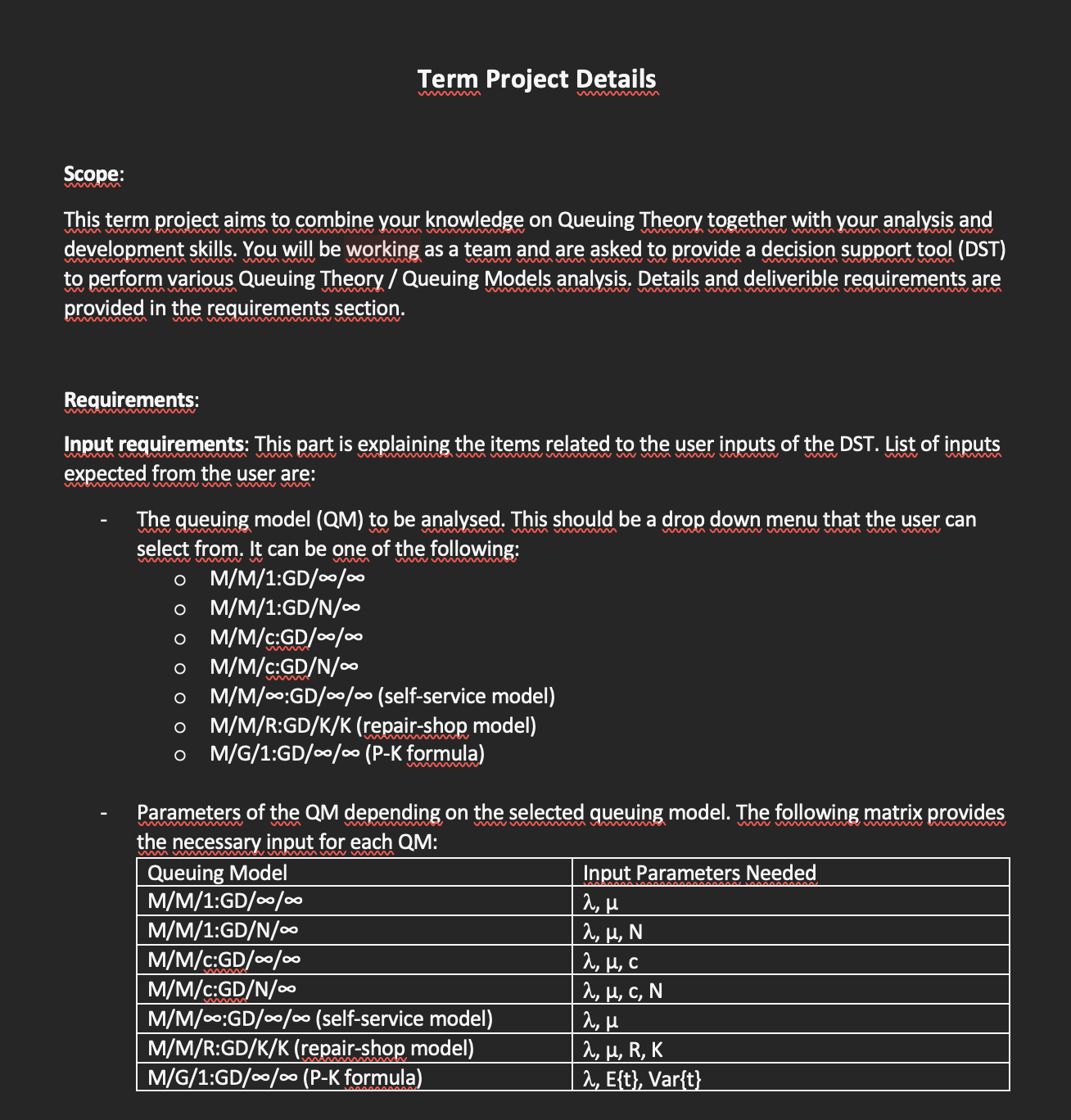 Solved Term Project DetailsScope:This term project aims to | Chegg.com