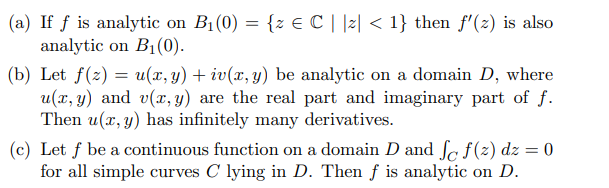 Solved (a) If f is analytic on B1(0)={z∈C∣∣z∣